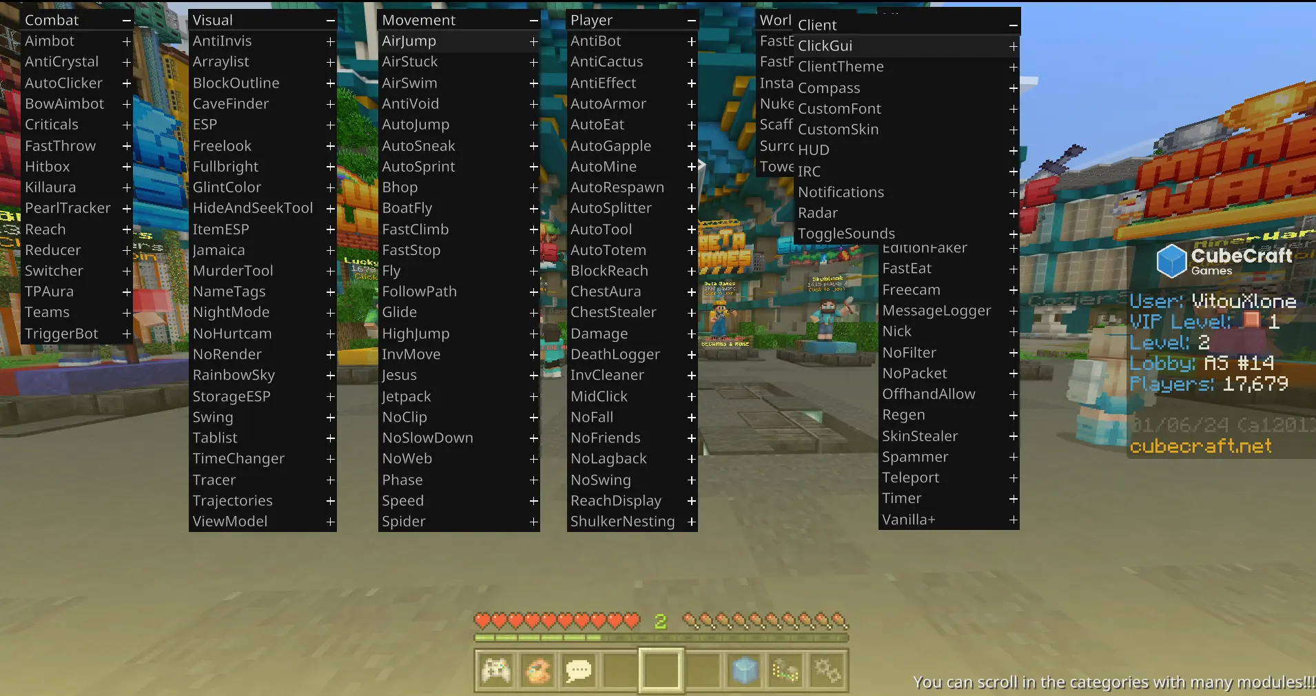 ICVHACK: Find Your Favorite Minecraft Hack Clients Here